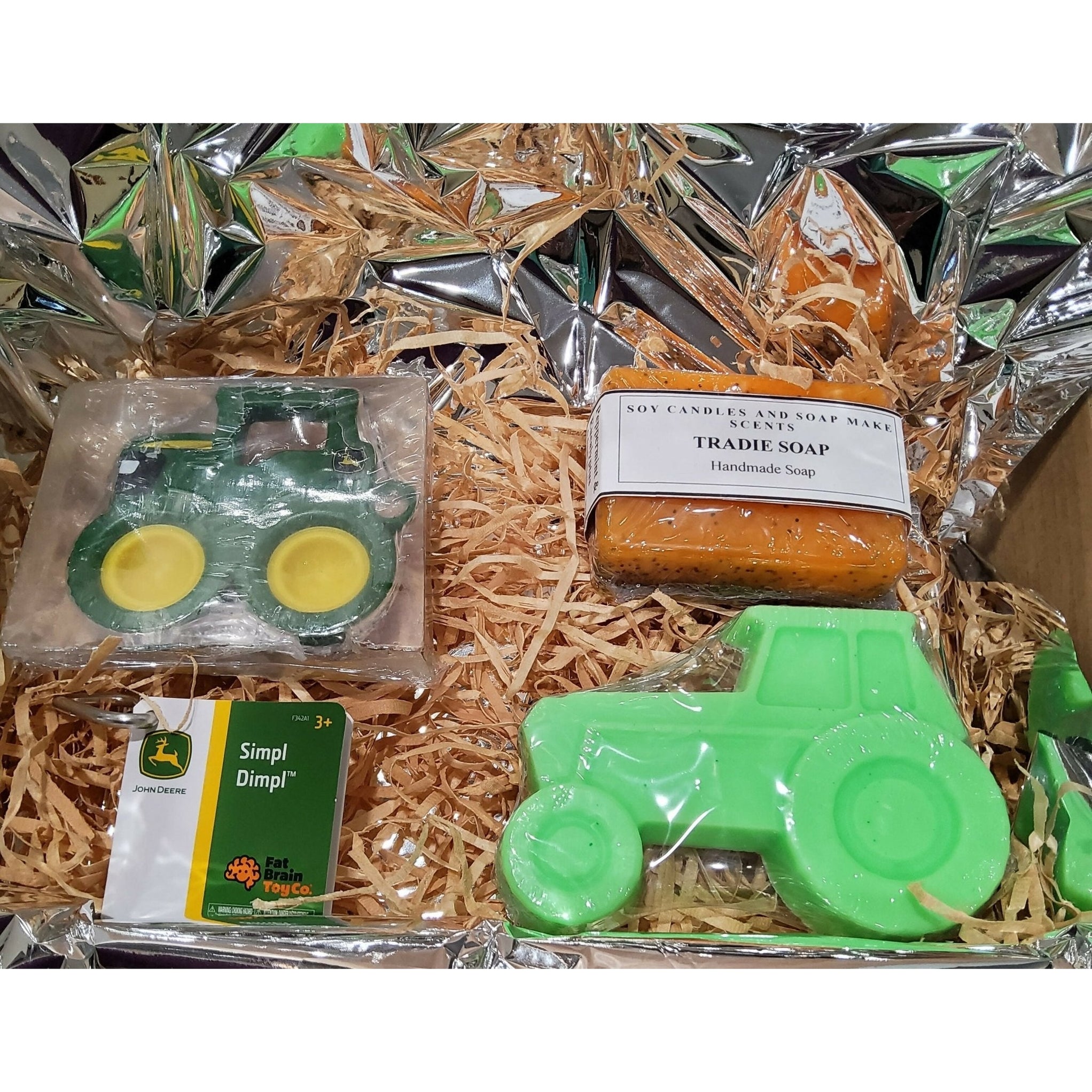Handmade Soap - Men/Boys Gift Box - Green Tractor 3 x Soaps ...