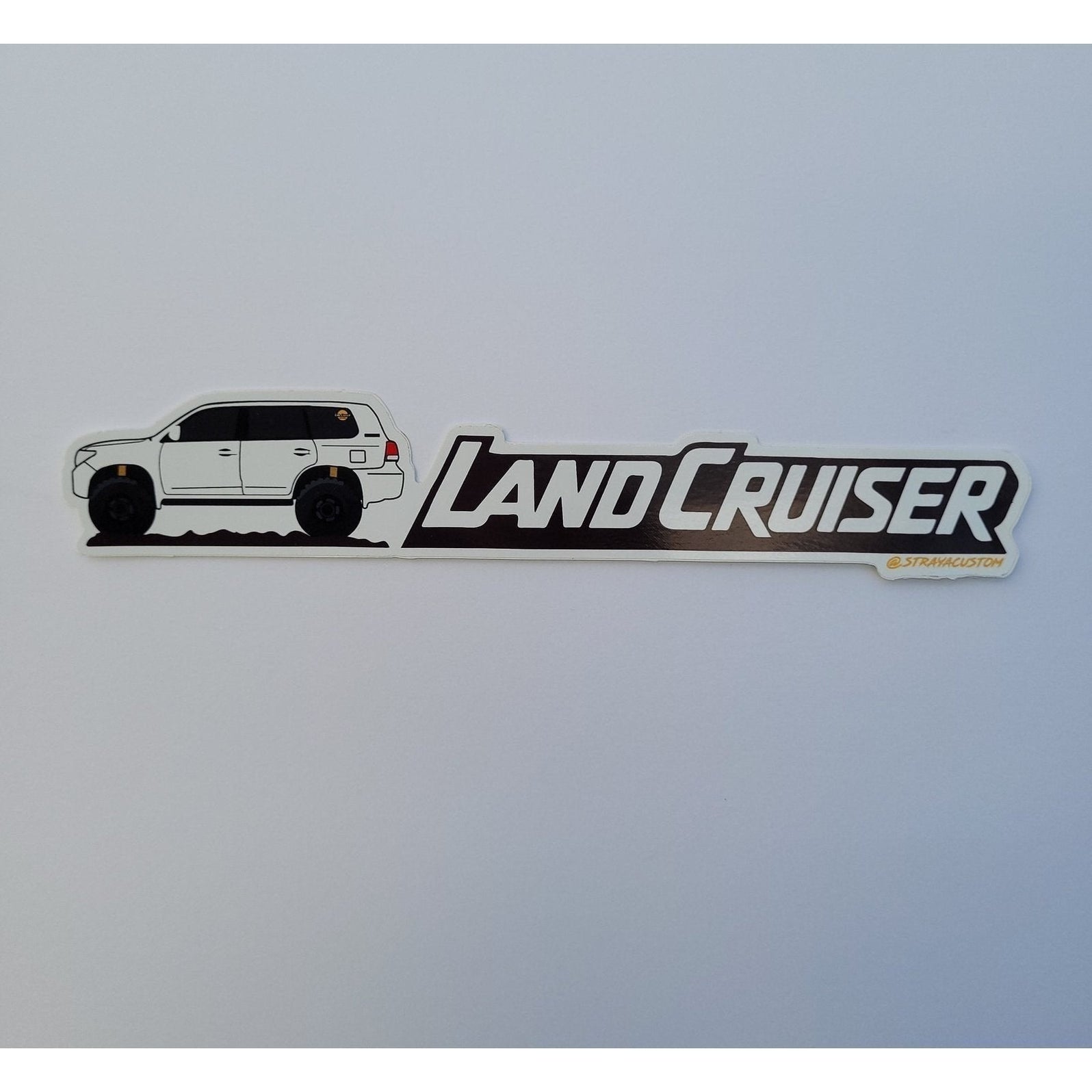 3 Pack White 200s Landcruiser Stickers — AMD Touring