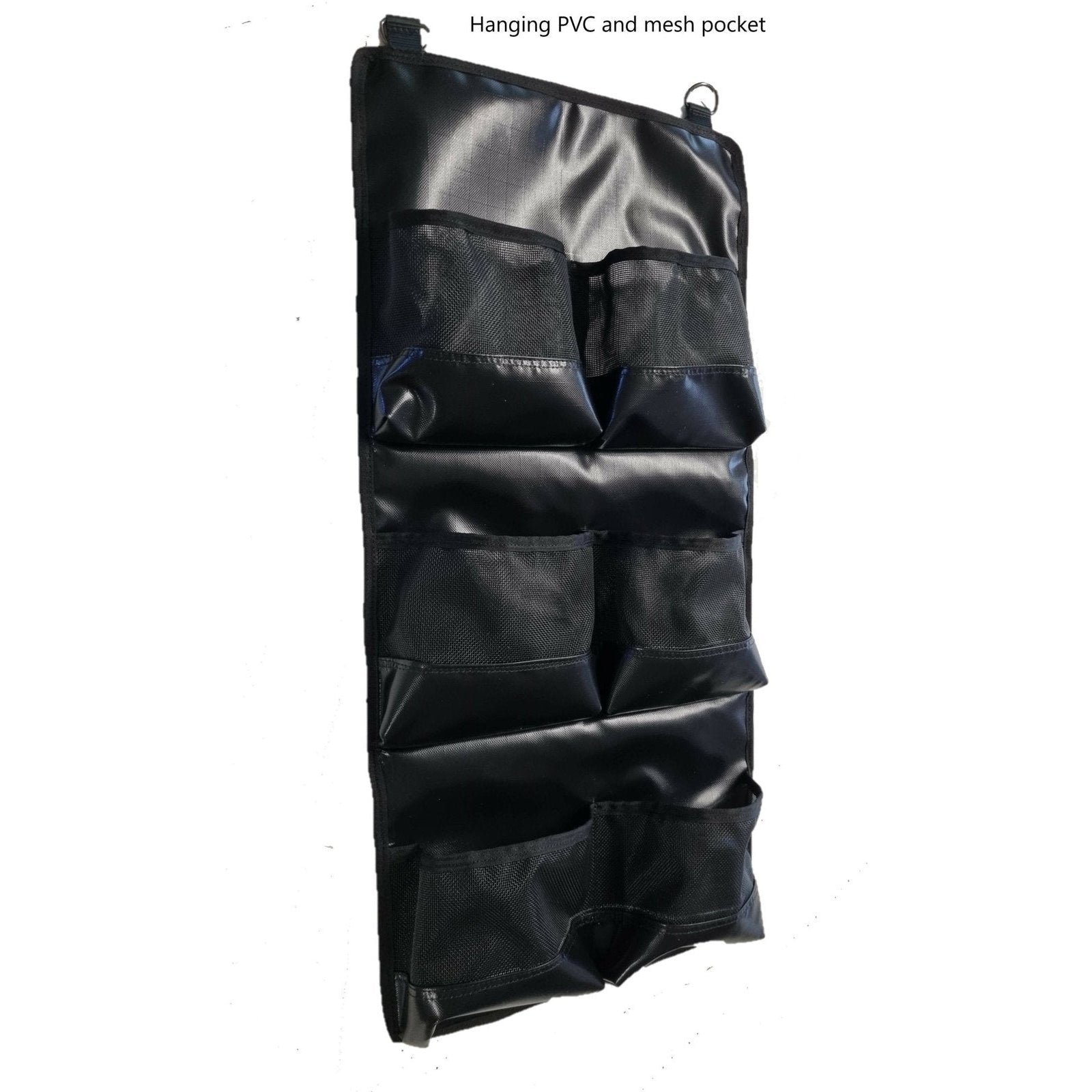 Hanging mesh and PVC storage pocket – AMD Touring