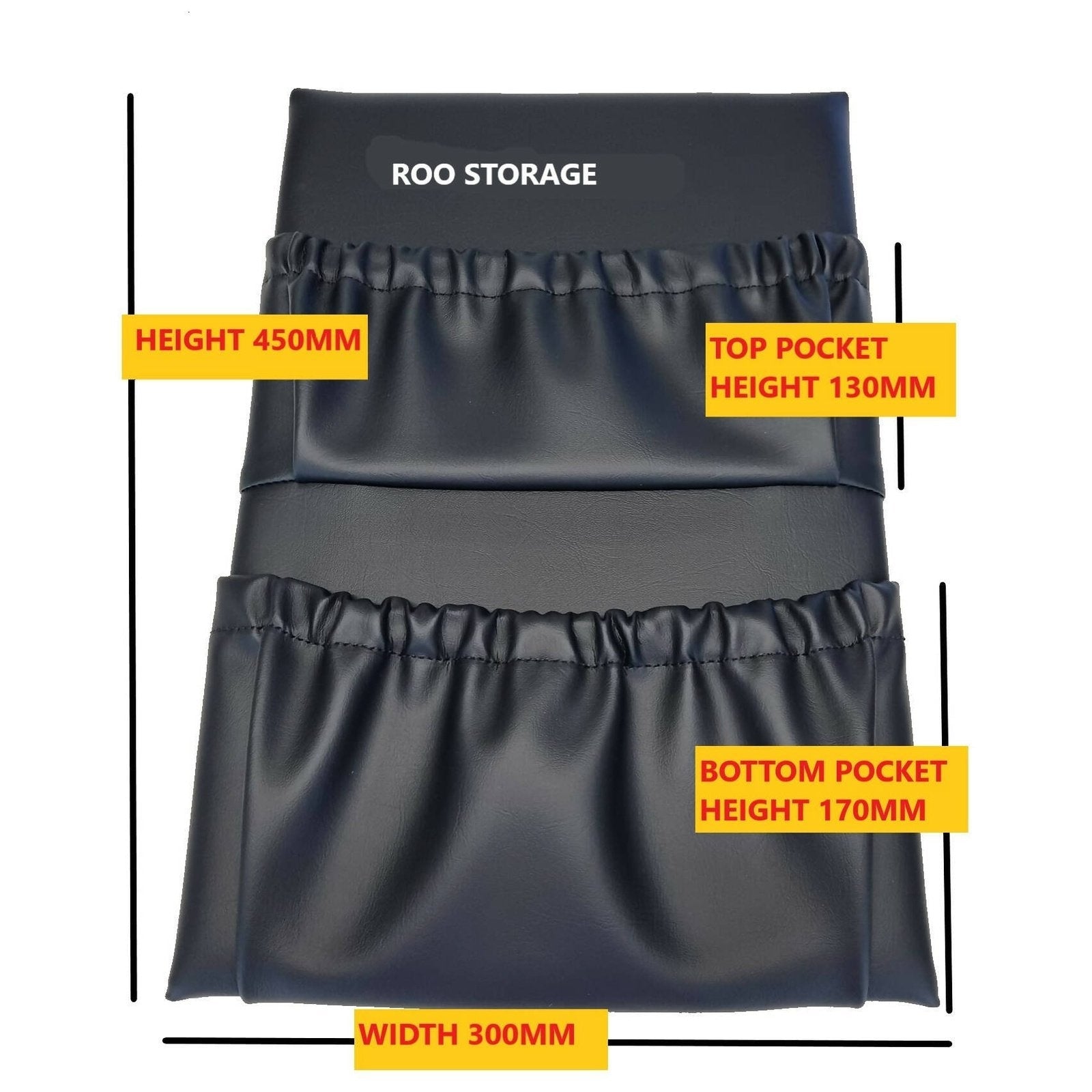 Vinyl Double Caravan storage pocket 300 w x 450 – AMD Touring