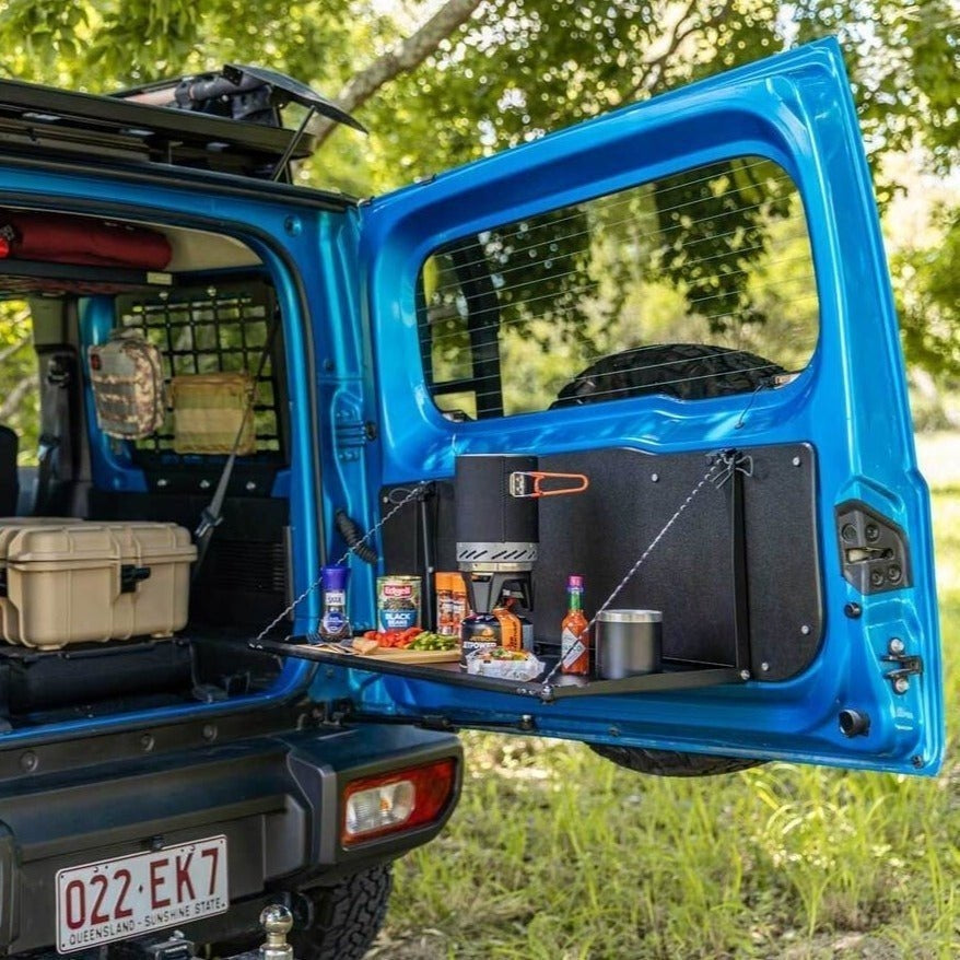 Rear Door Drop Down Table & Door Card Suzuki Jimny JB74 — AMD Touring
