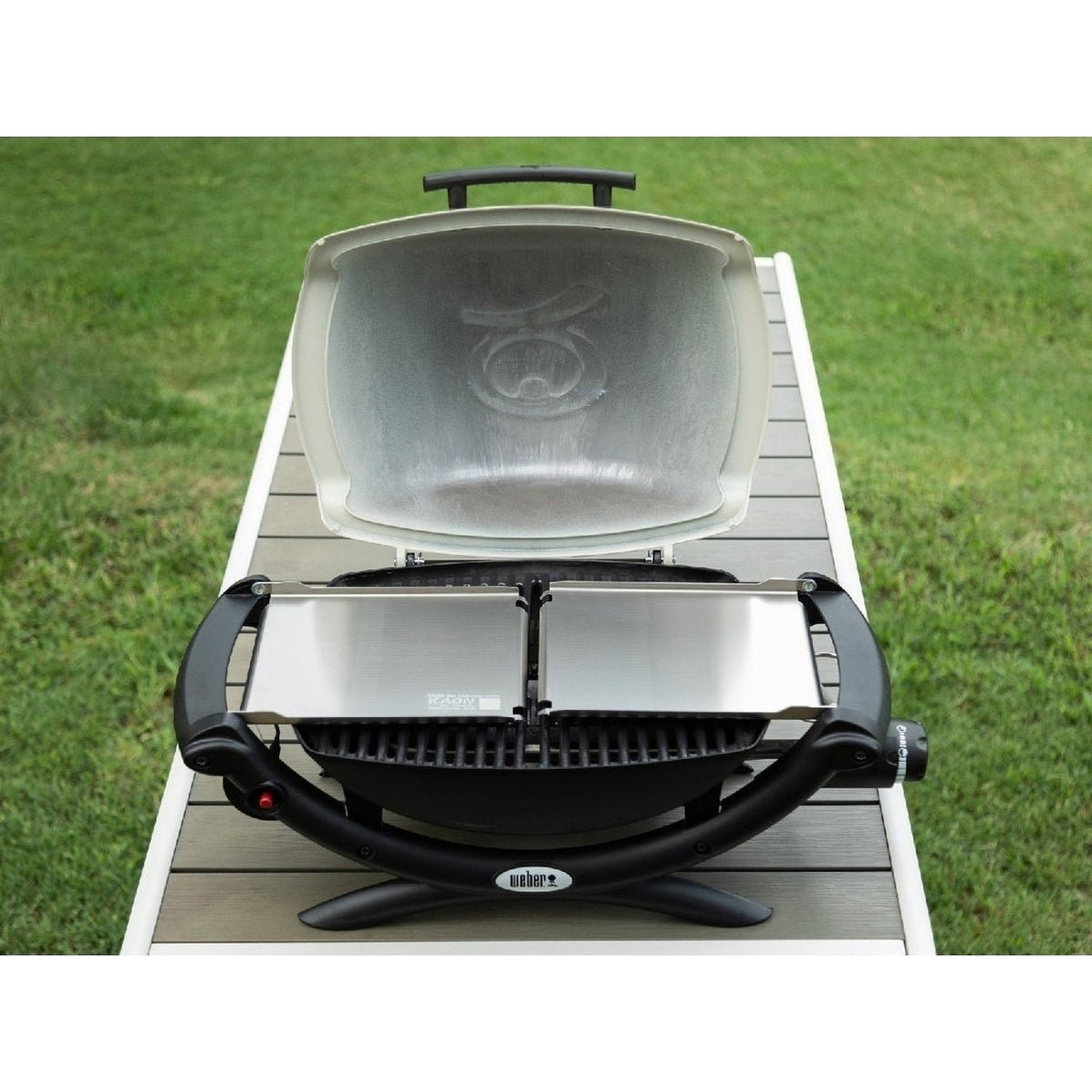 Stainless Steel Side Tables suit Weber* Baby Q — AMD Touring